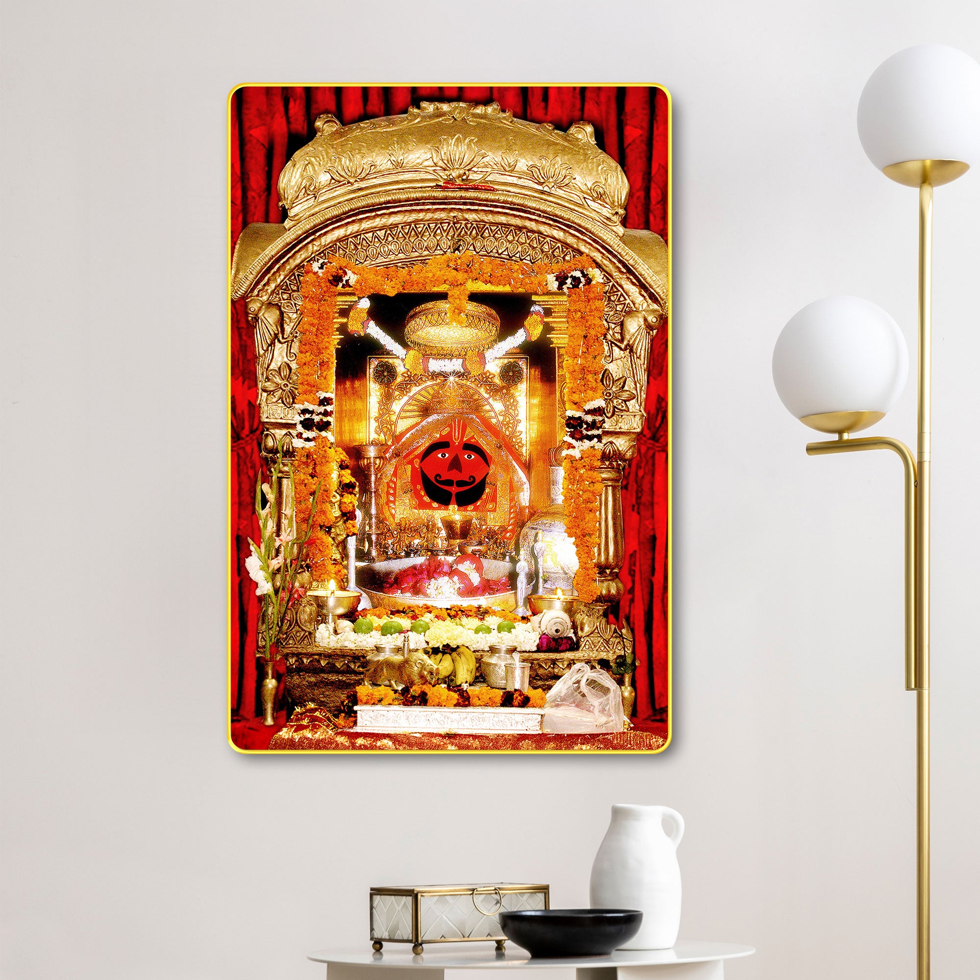 The Castle Decor Salasar Balaji Ji Maharaj Wall Hanging Frame | Devoti